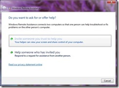 Remote Assistance in Windows 7: Lending a helping Hand is even easier