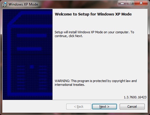 Using Windows Virtual PC with Windows XP Mode
