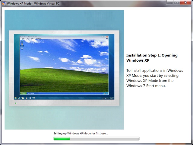 Using Windows Virtual PC with Windows XP Mode