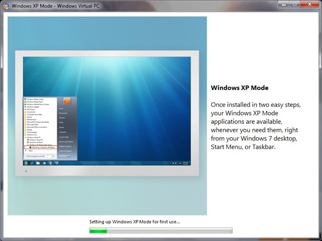 Using Windows Virtual PC with Windows XP Mode