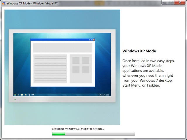 Using Windows Virtual PC with Windows XP Mode