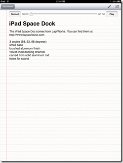 SoundNote: iPad App of the Week