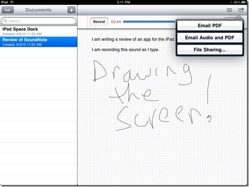 SoundNote: iPad App of the Week