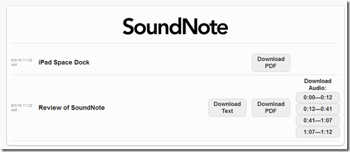 SoundNote: iPad App of the Week